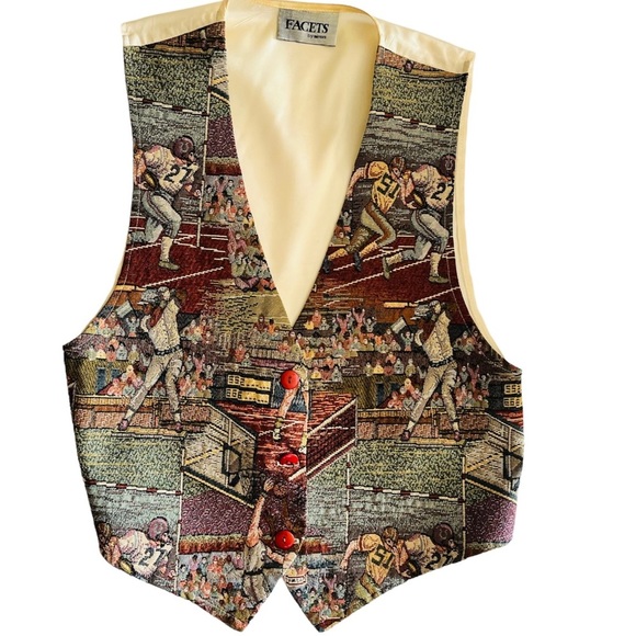 Jackets & Coats | Vintage Teacher Style Vest Button Down Embroidered ...